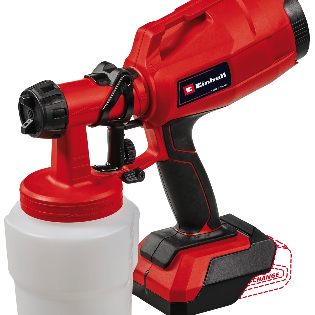 18V - Cordless - Power Tool - HVLP Handheld Paint Sprayer - Einhell ...