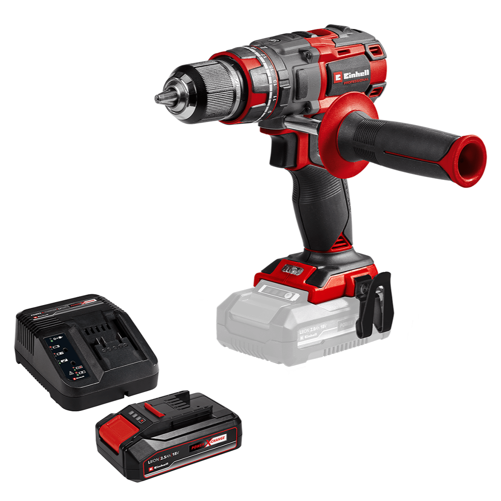 18V - Cordless Drill - Driver - Brushless - 1/2in - Einhell – Crossfire ...