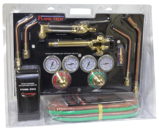 Victor Style - Medium Duty Cutting Heating Torch Kit - Oxy-Acetylene ...