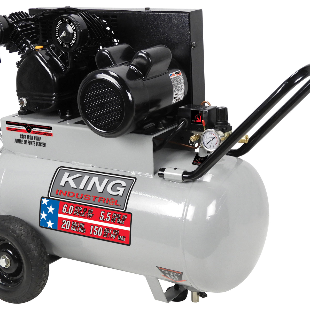 Industrial Air Compressor - 20 Gallon - King Canada – Crossfire Welders